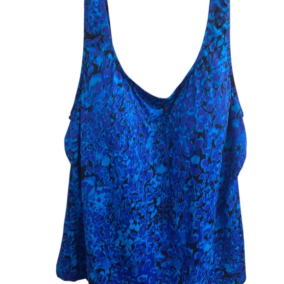 Swimsuits For All | Swim | Swimsuits For All Blue Tankini Top | Poshmark